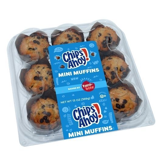 Two Bite Chips Ahoy Mini Muffin, 13 Ounce -- 8 per case