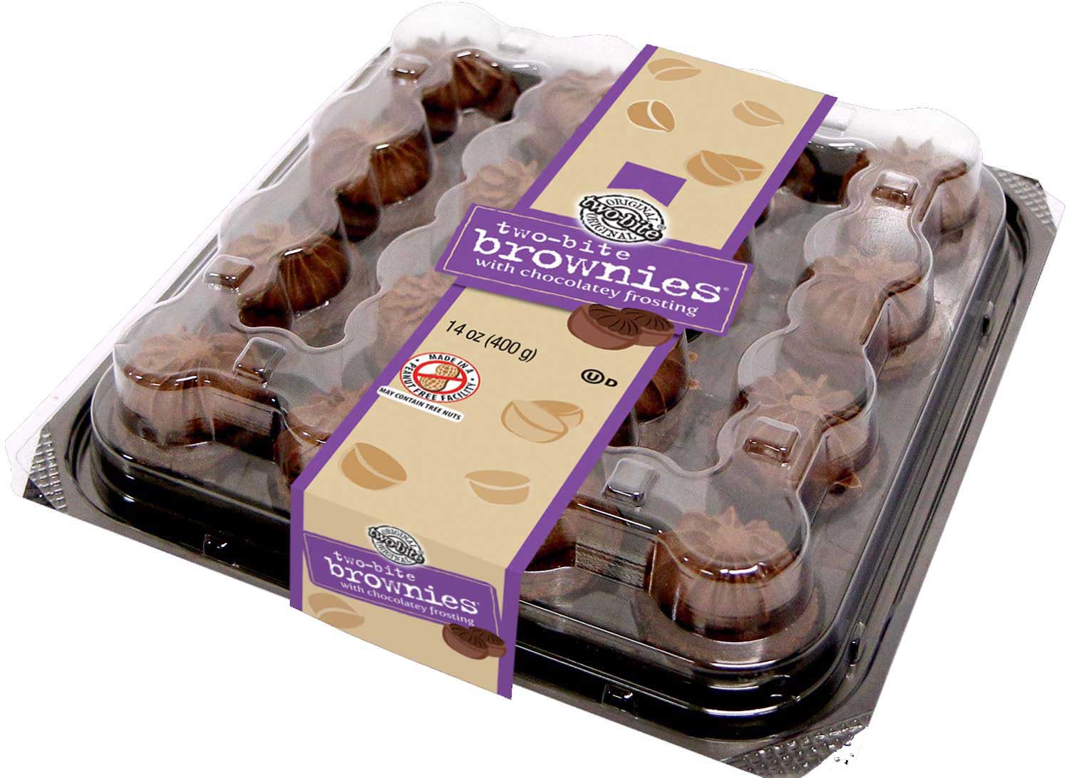 Two Bite Party Platter Brownies with Chocolate Frosting, 14 Ounce -- 12 ...