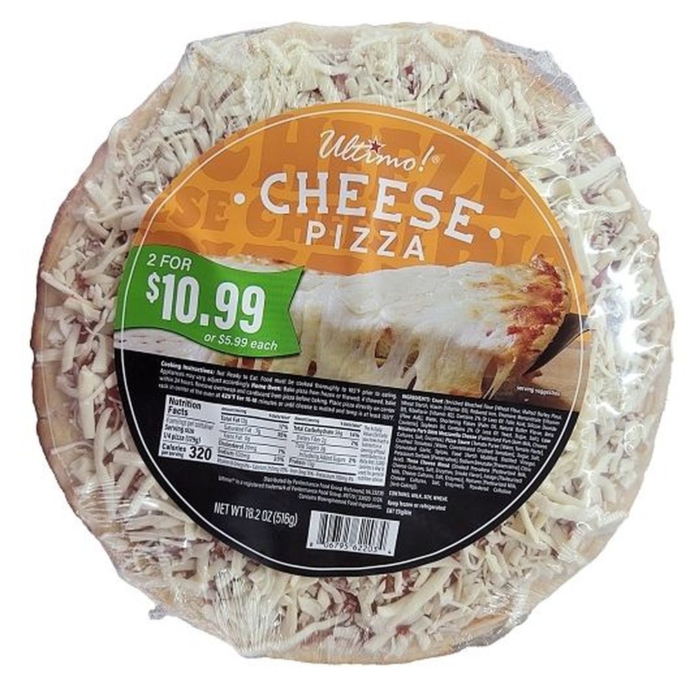 Ultimo Medium Cheese Pizza, 12 count -- 12 per case