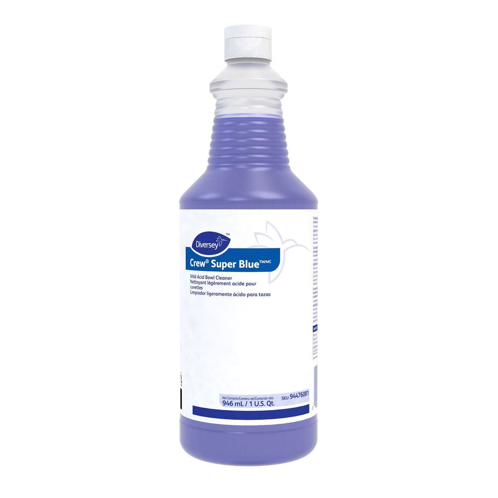 Crew Super Blue Toilet Bowl Cleaner, 32 Fluid Ounce - 12 per case