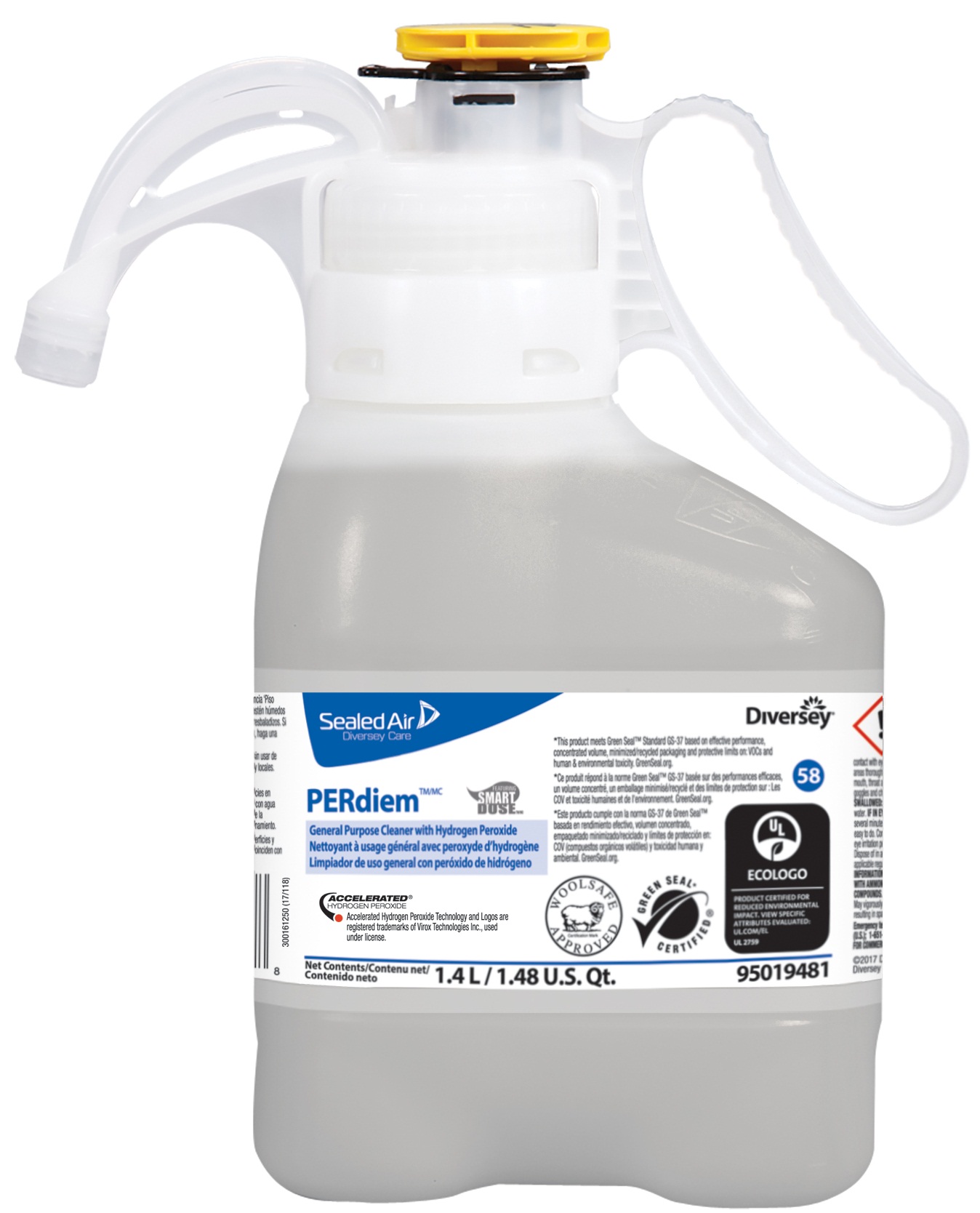 Perdiem Smart Dose Floor Cleaner, 47.3 Ounce -- 2 per case.