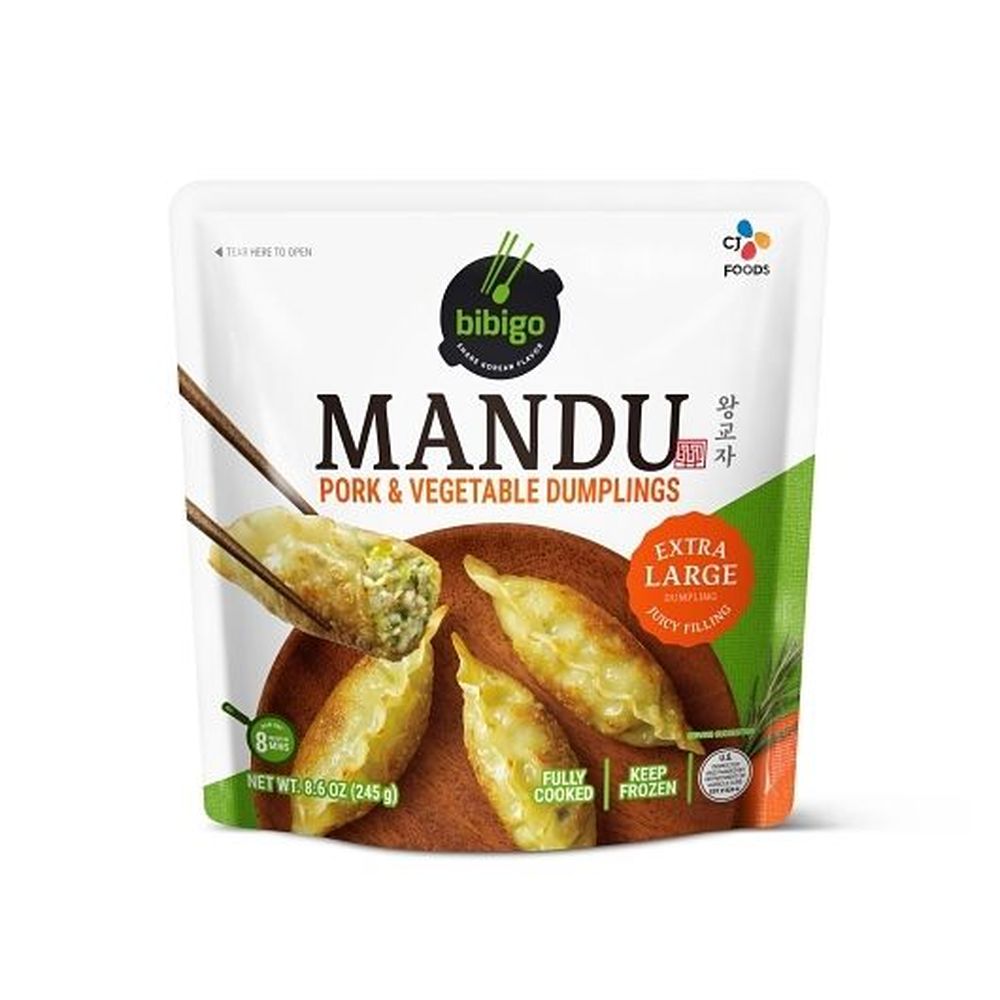 Bibigo Mandu Pork and Vegetable Dumplings, 8.6 Ounce -- 12 per case ...