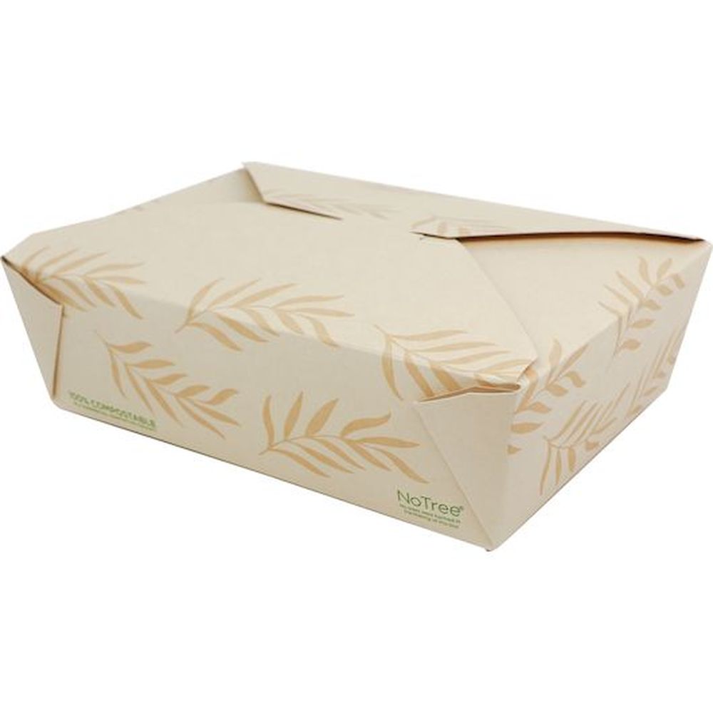 World Centric Number 3 Paper Take Out Container, 50 count - 4 per case