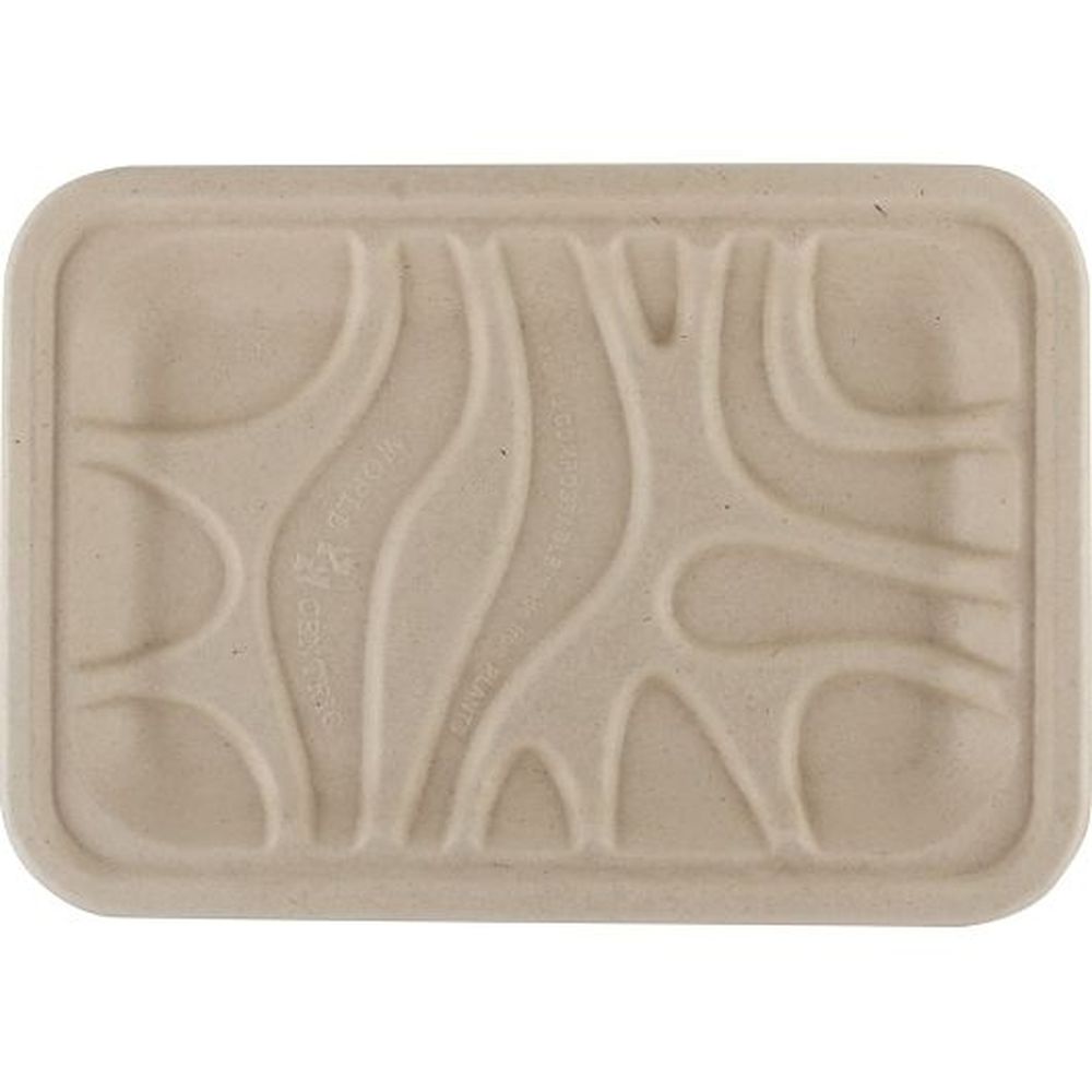 World Centric Compostable Molded Fiber Meat/Produce Tray, 50 count ...