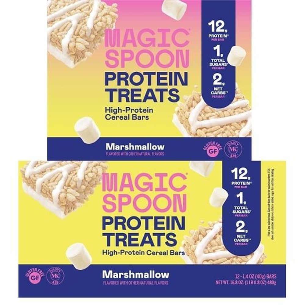 Magic Spoon Marshmallow High Protein Cereal Treats, 40 Gram -- 72 per case
