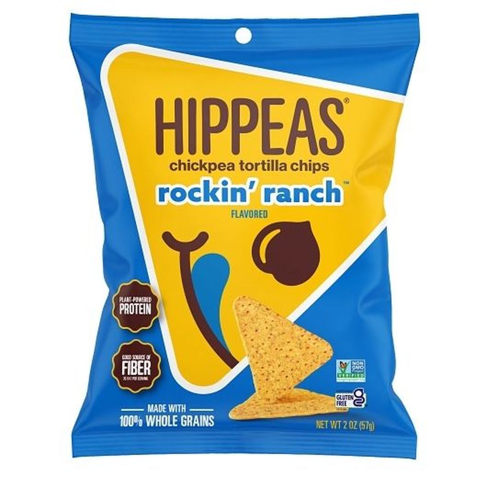 Hippeas Rockin Ranch Tortilla Chips, 2 Ounce -- 6 per case