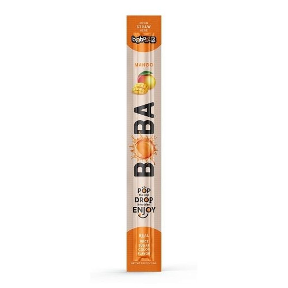 Bobazz To Go Mango Boba Straw, 1.06 Ounce - 32 per case