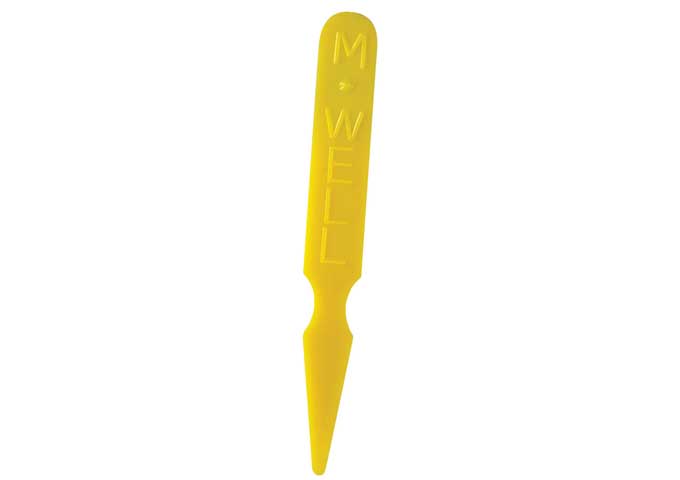 Winco Yellow Medium Well Steak Marker, 1000 count -- 5 per case