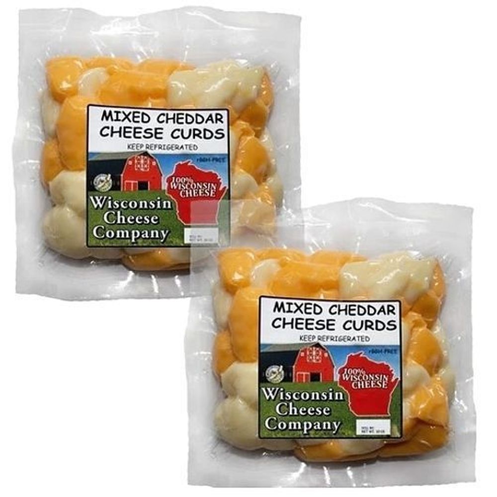 Wisconsin Cheese Company Mixed Cheddar Cheese Curds, 10 Ounce -- 12 per ...