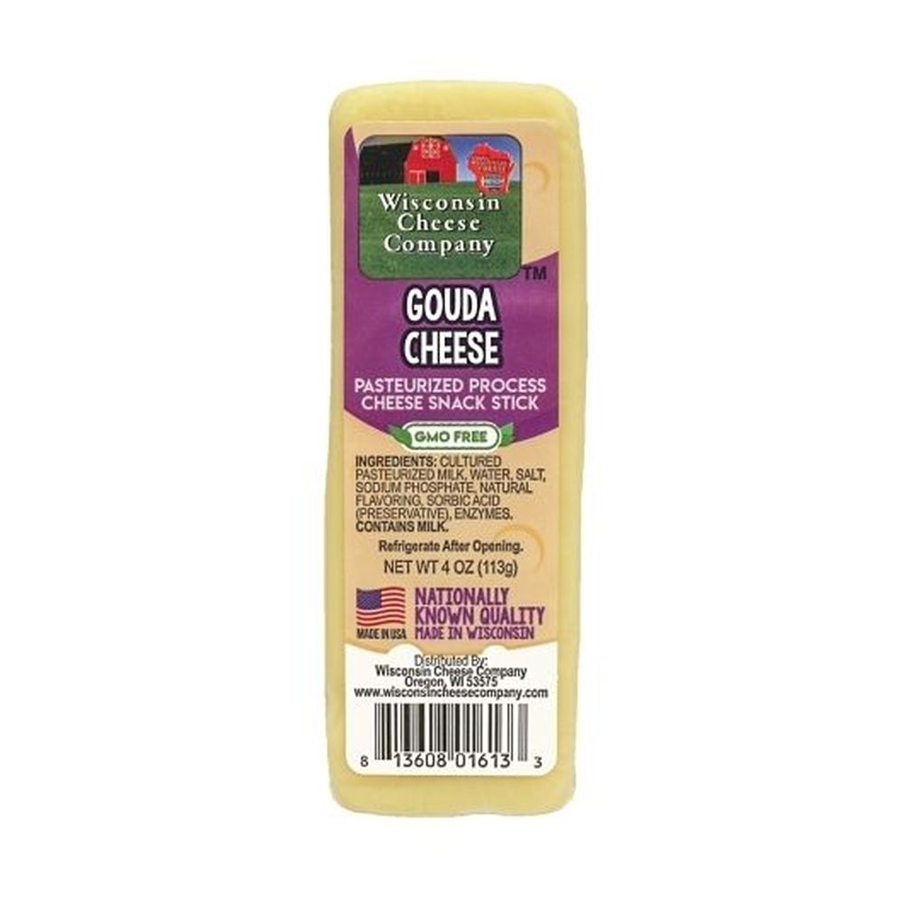 Wisconsin Cheese Company Shelf Stable Gouda Cheese Bar, 4 Ounce -- 36 ...