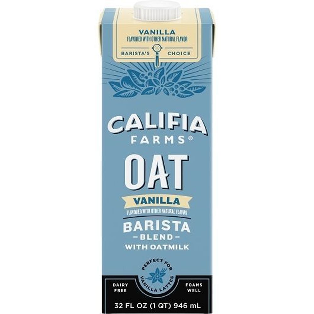 Califia Farms Vanilla Oat Barista Blend, 32 Fluid Ounce -- 6 per case