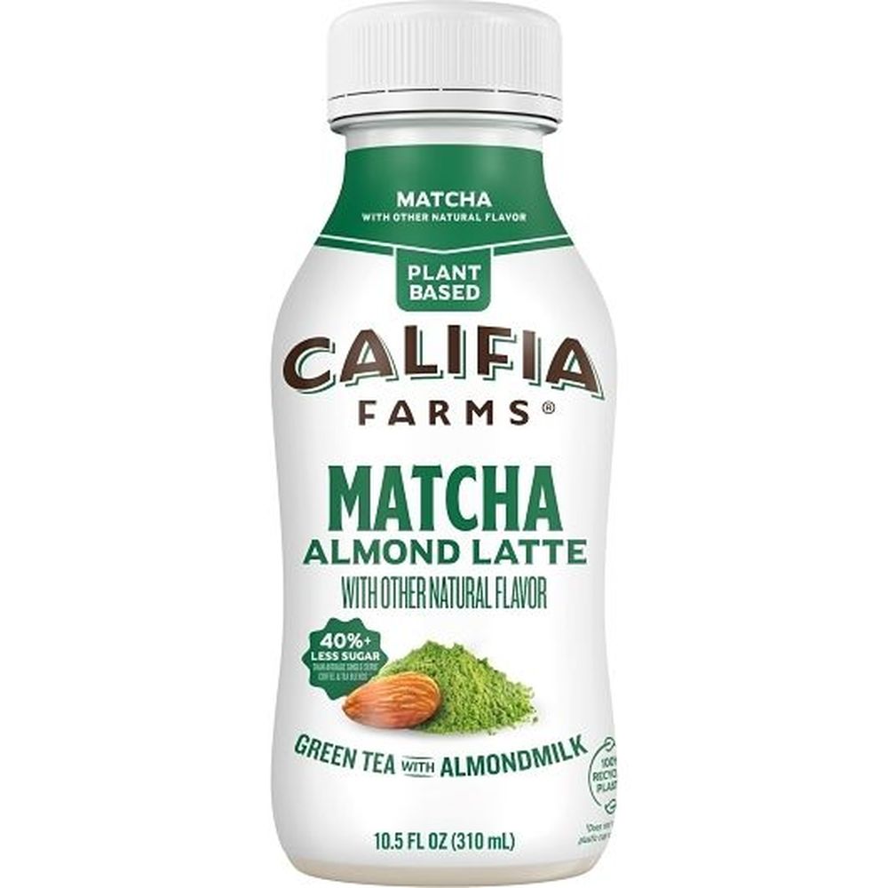 Califia Farms Matcha Almond Milk Latte, 10.5 Fluid Ounce -- 8 per case