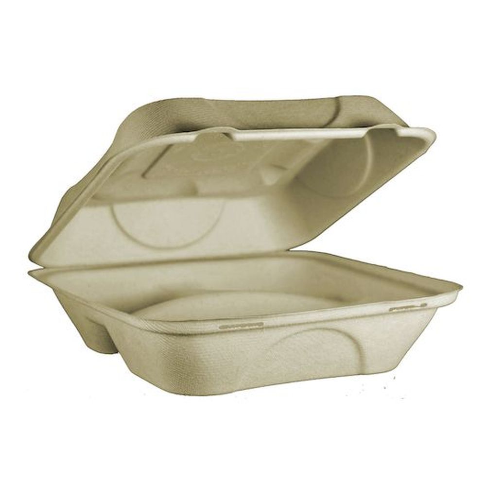 World Centric Biodegradable Three Compartment Hinged Takeout Container ...