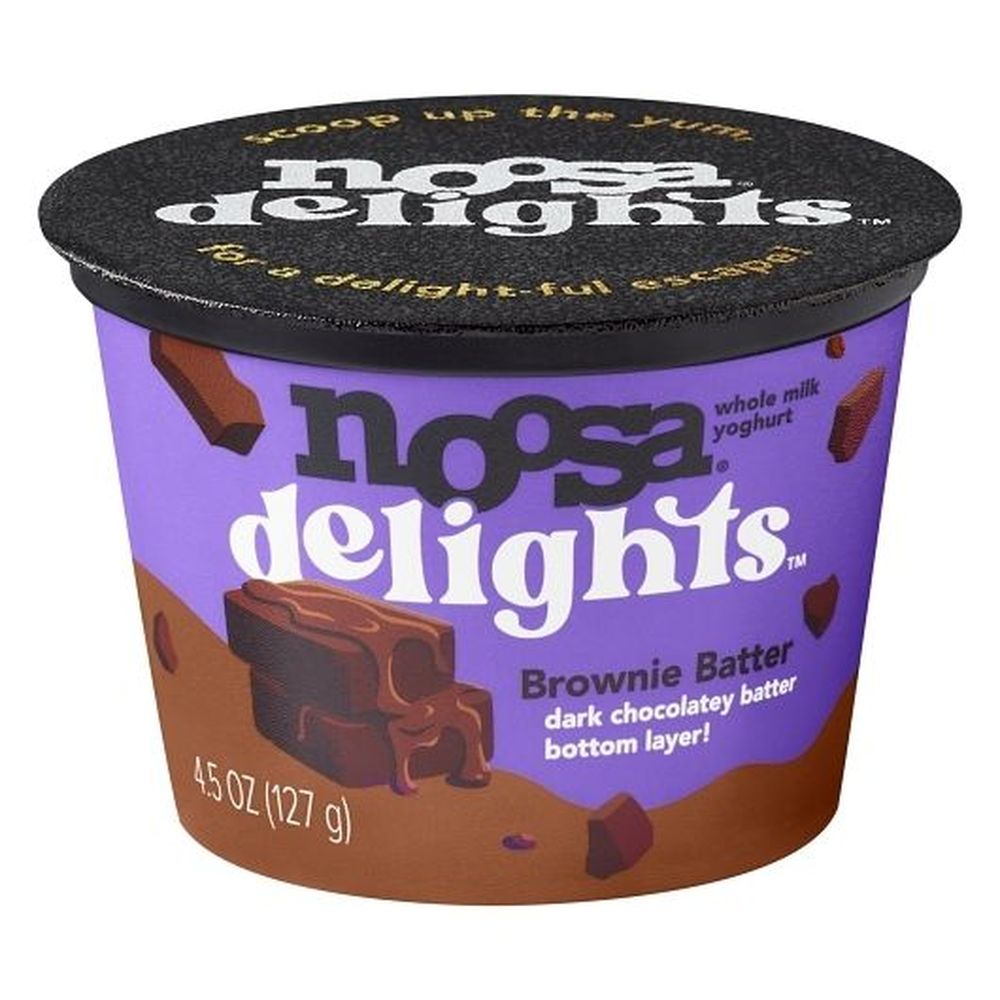 Noosa Delights Brownie Batter Whole Milk Yoghurt, 4.5 Ounce -- 6 per case