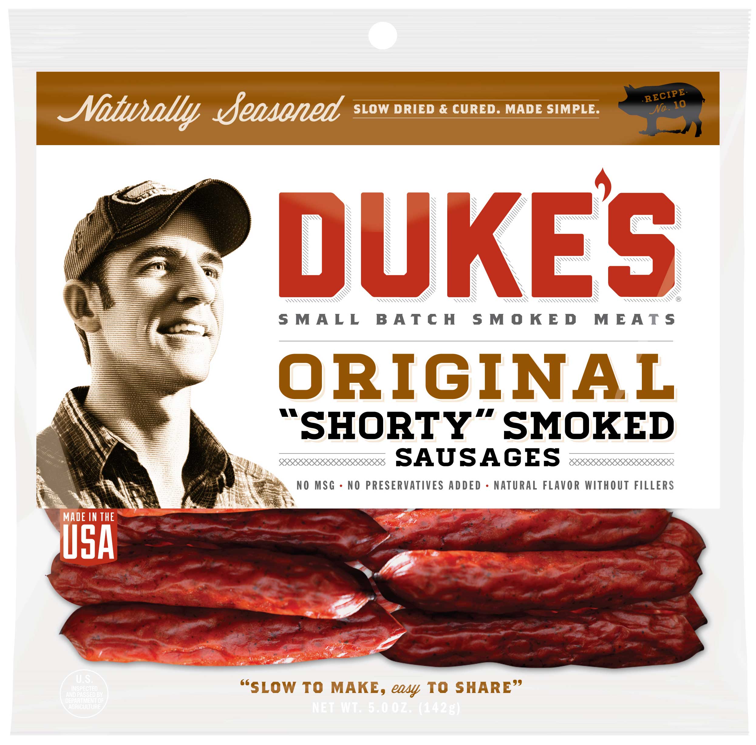 Dukes Original Recipe Smoked Shorty Sausages Case | FoodServiceDirect