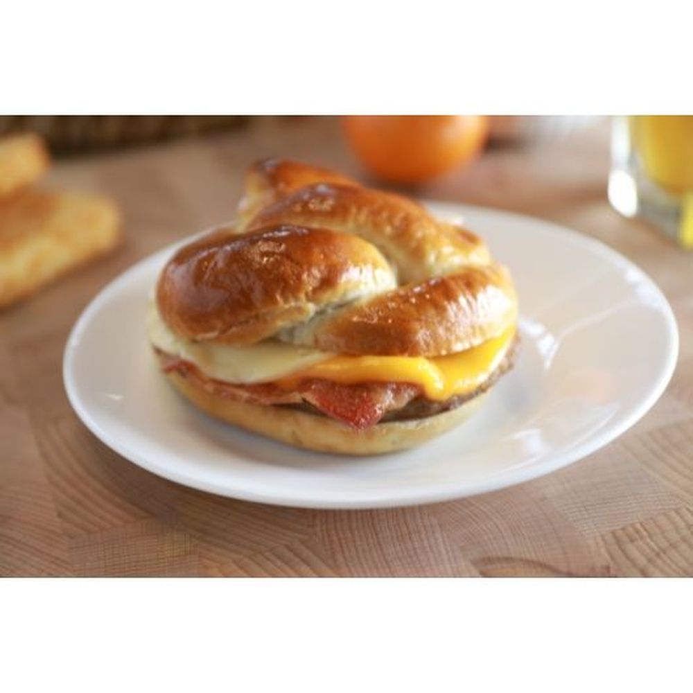 Grand Prairie Foods Pretzel Double Stack Sandwich -- 24 per case