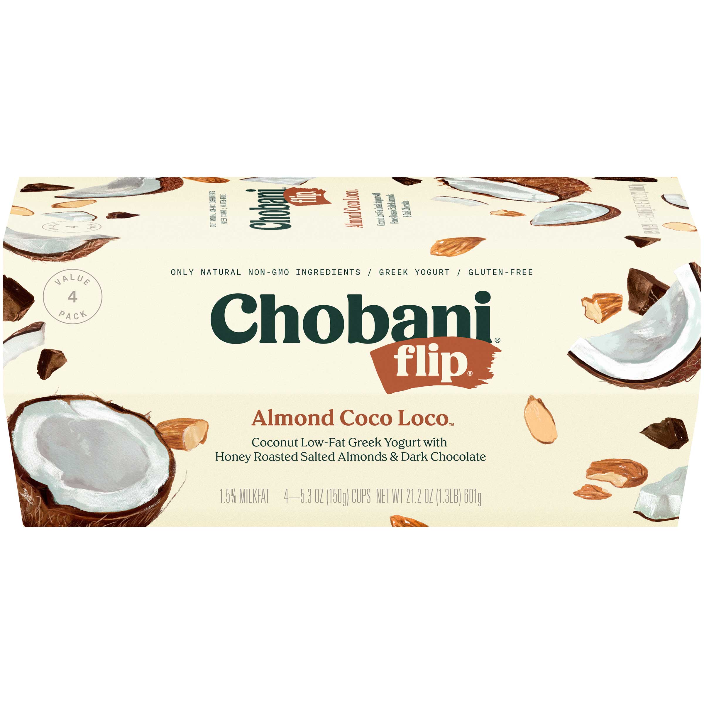 Chobani Flip Almond CoCo Loco Greek Yogurt Case | FoodServiceDirect