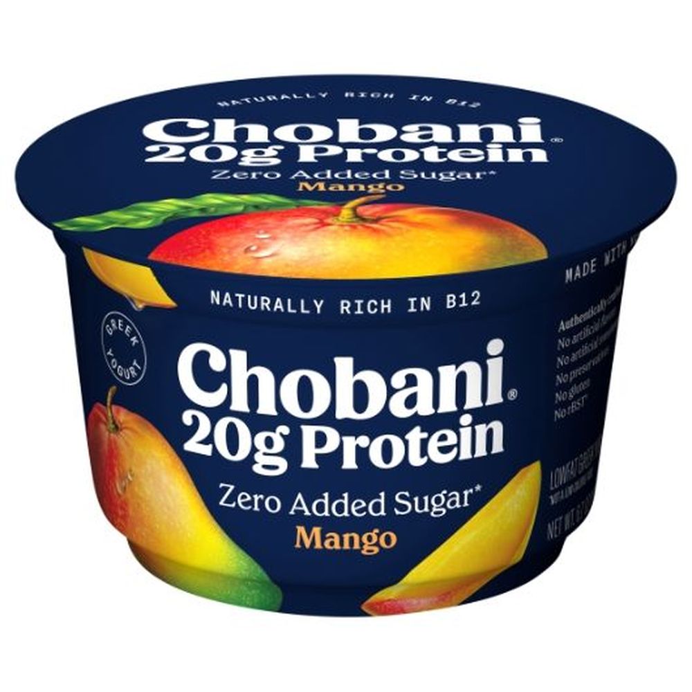 Chobani 20G Protein Mango Lowfat Greek Yogurt , 6.7 Ounce - 12 per case