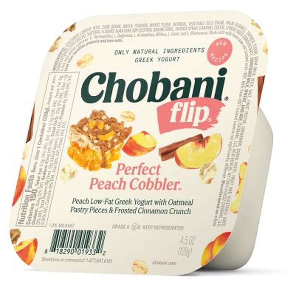 Chobani Flip Greek Yogurt Perfect Peach Cobbler Case | FoodServiceDirect
