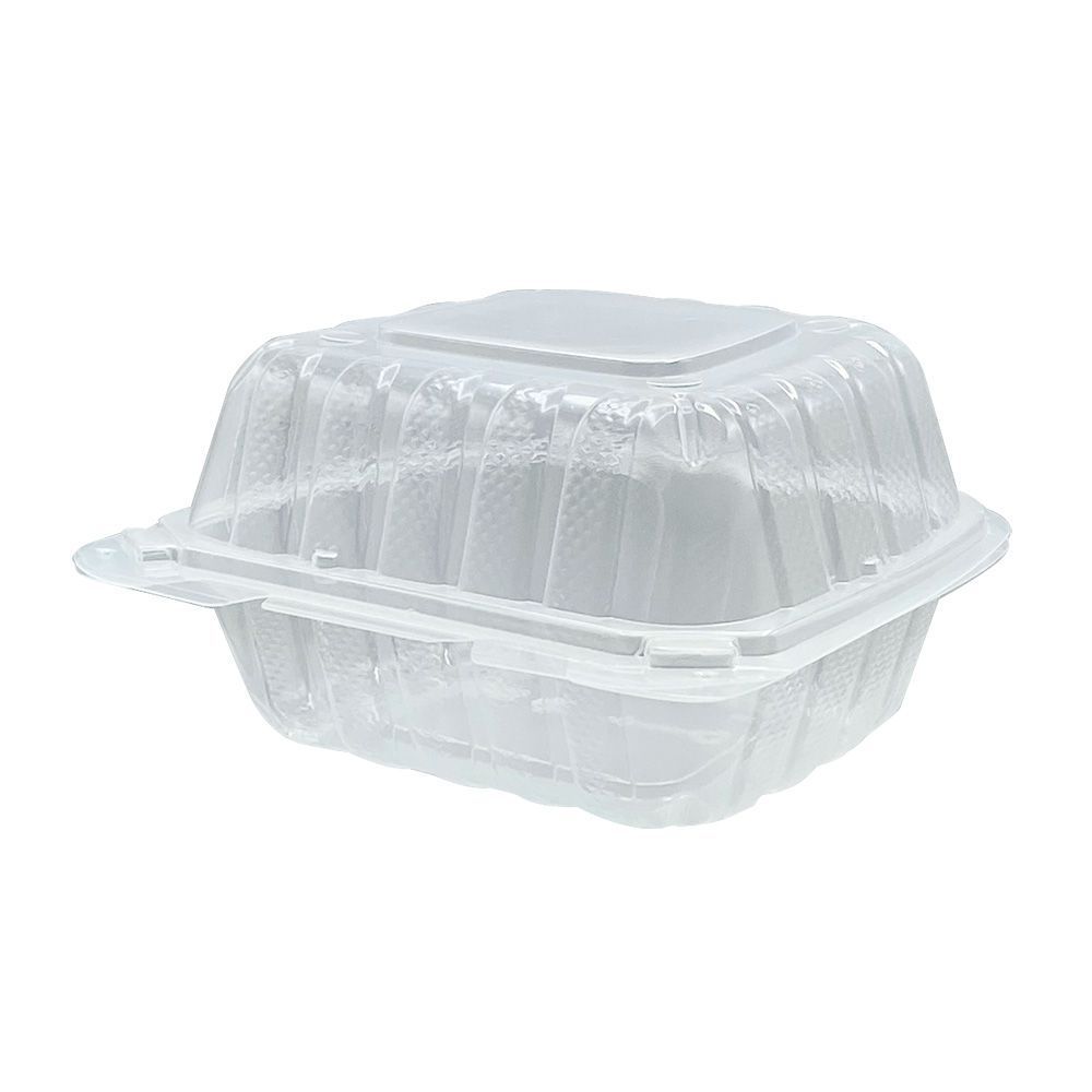 Empress Clear Polypropylene Single Compartment Vented Hinged Container ...