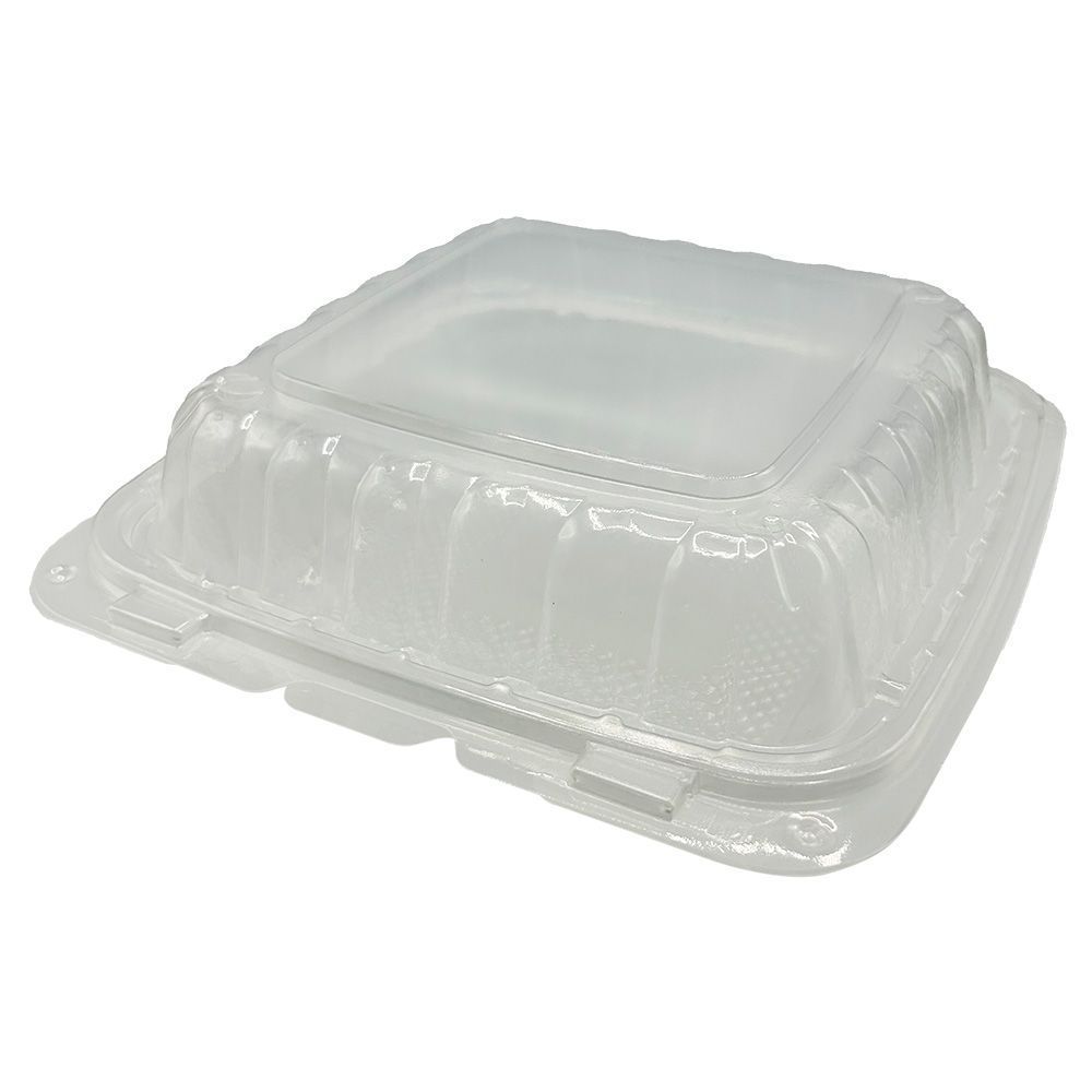 Empress Clear Polypropylene Single Compartment Vented Hinged Container ...