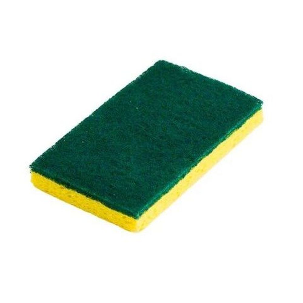 Performance Plus Green and Yellow Polyurethane Scrubber Sponge, 6 x 3 3 ...
