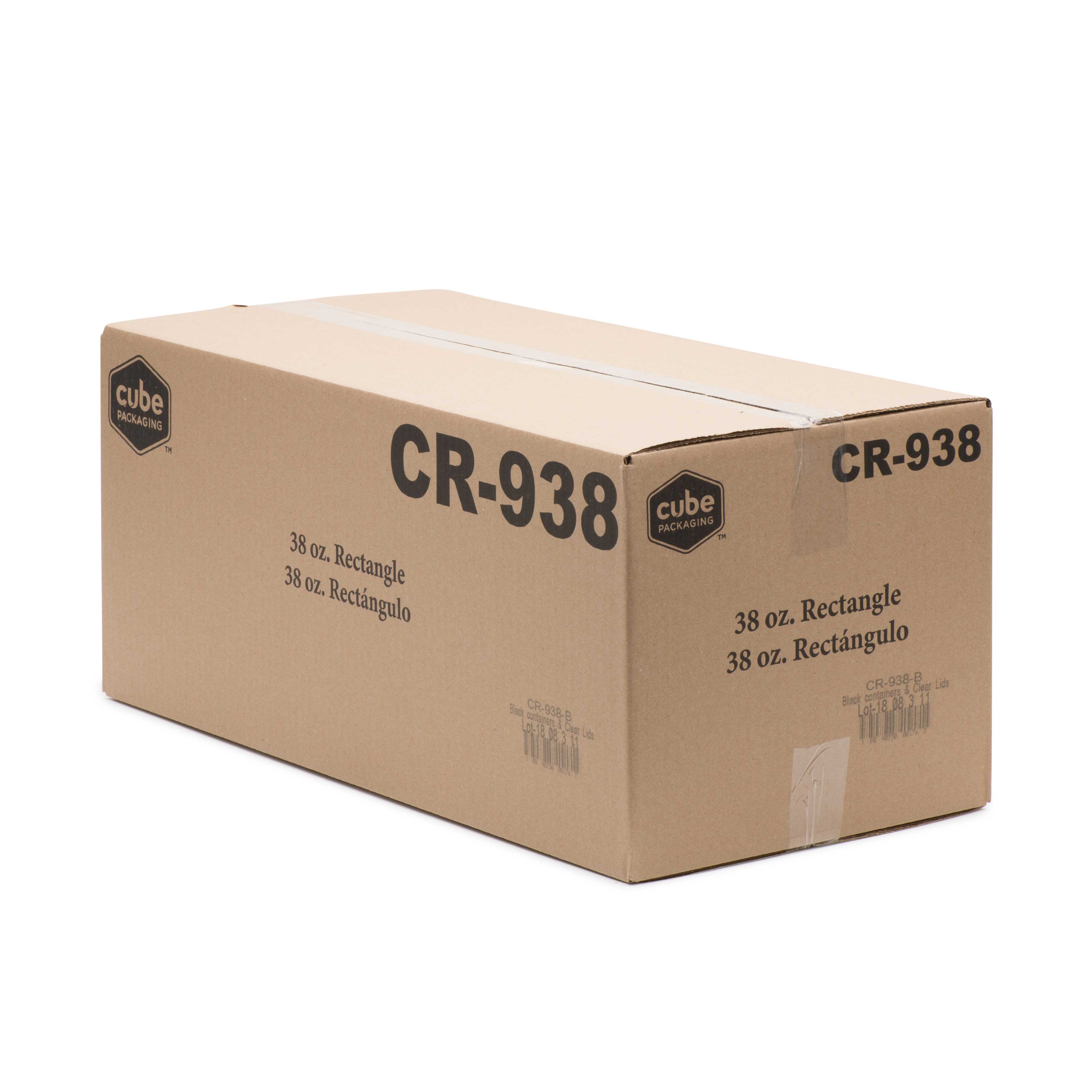 Cubeware Rectangular Black Plastic Reusable Microwavable Container With ...