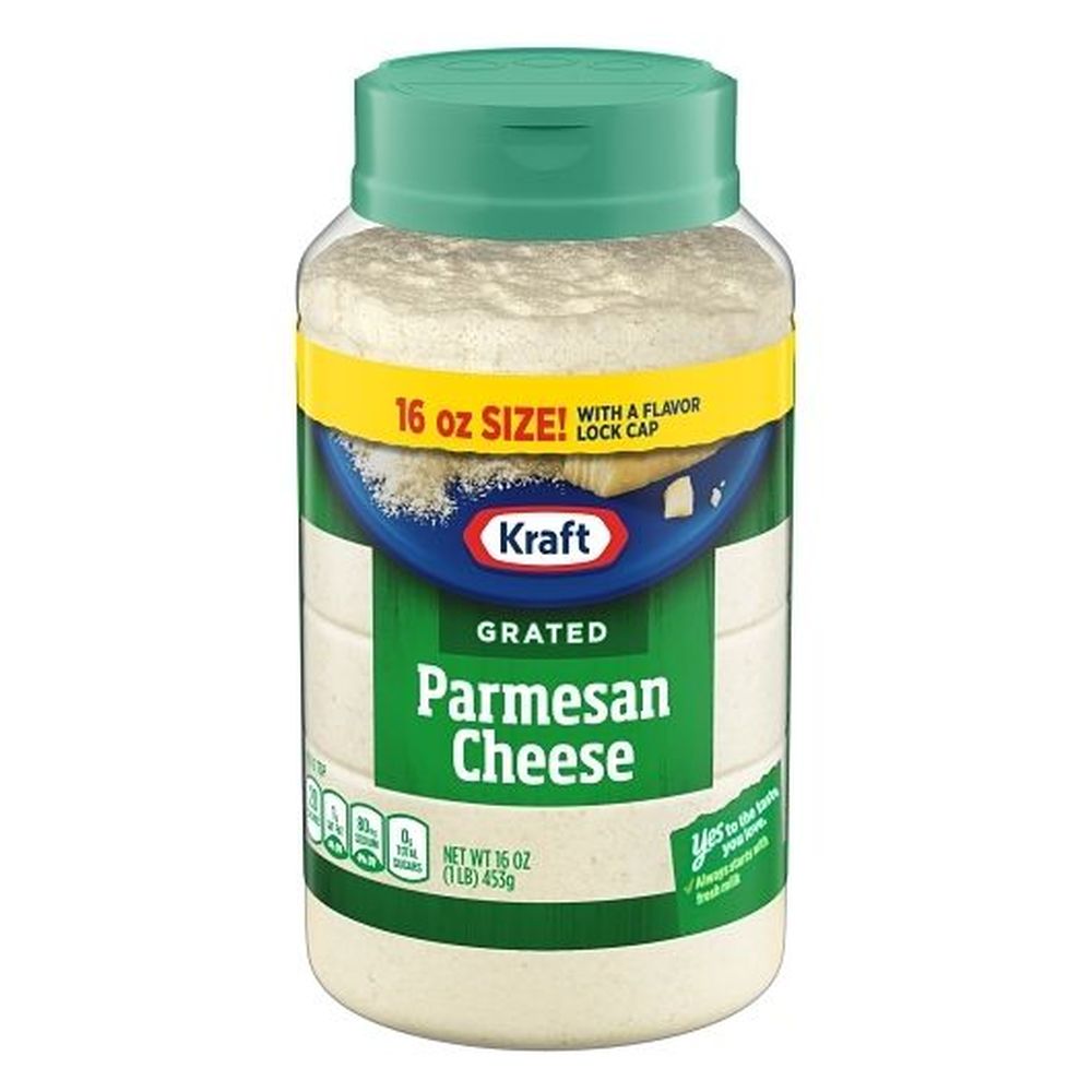 Kraft Grated Parmesan Cheese, 16 Ounce Shaker -- 12 per case