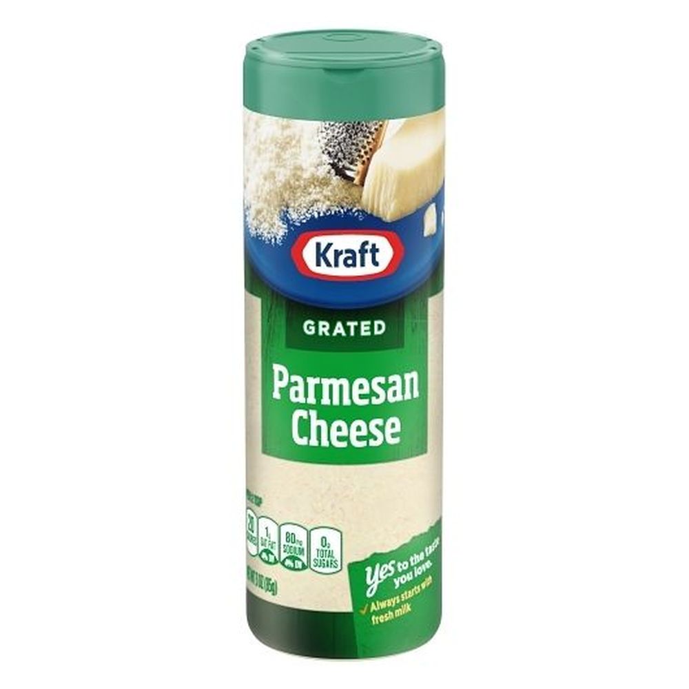 Kraft Grated Parmesan Cheese, 3 Ounce Shaker -- 24 per case