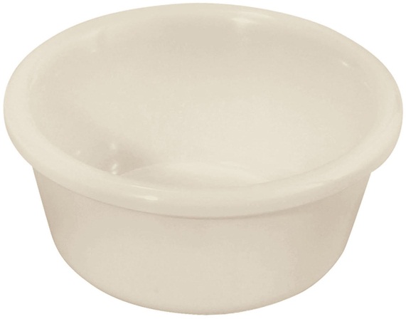 Winco Bone Plain Ramekin, 6 Ounce -- 96 per case