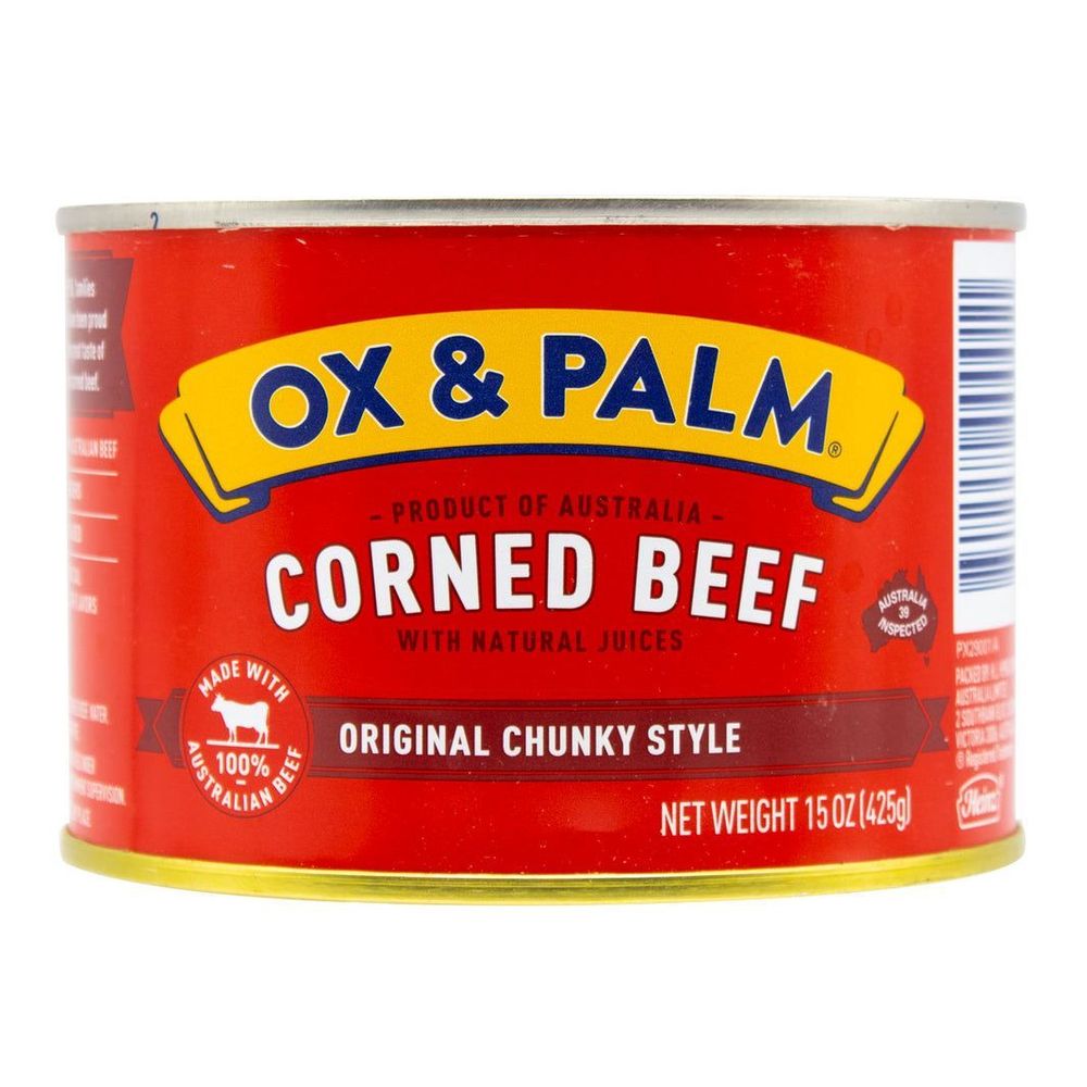 Ox and Palm Original Chunky Style Corned Beef, 15 Ounce Can -- 12 per ...