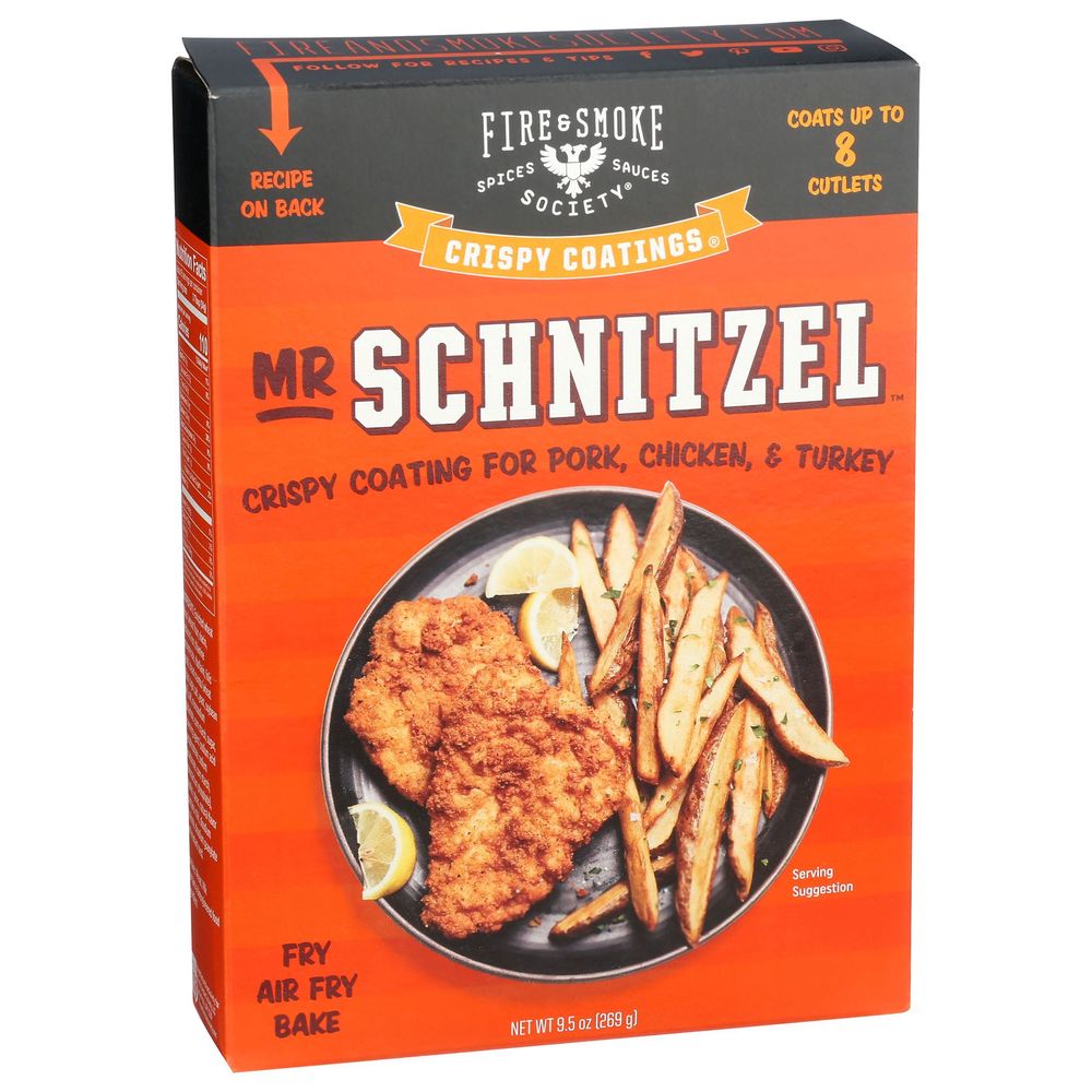Fire and Smoke Society Mr Schnitzel Crispy Coating, 4.5 Ounce -- 6 per case