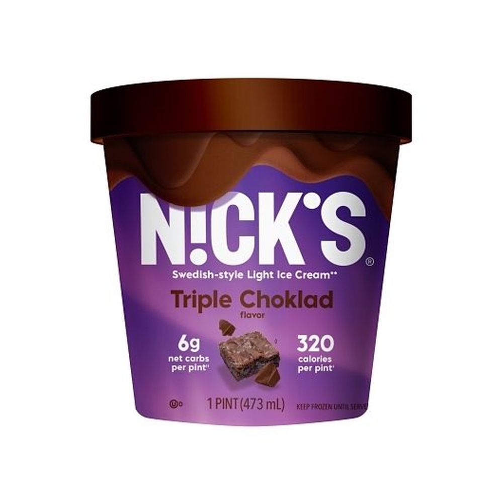 Nicks Triple Choklad Swedish-Style Ice Cream, 0.7 Pound -- 8 per case