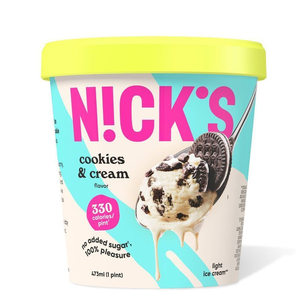 Nicks Cookies and Kram Swedish-Style Ice Cream, 16 Fluid Ounce -- 8 per ...