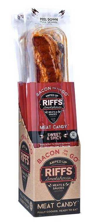 Riffs Smokehouse Bacon on the Go Sweet and Spicy Meat Candy, 0.7 Ounce ...