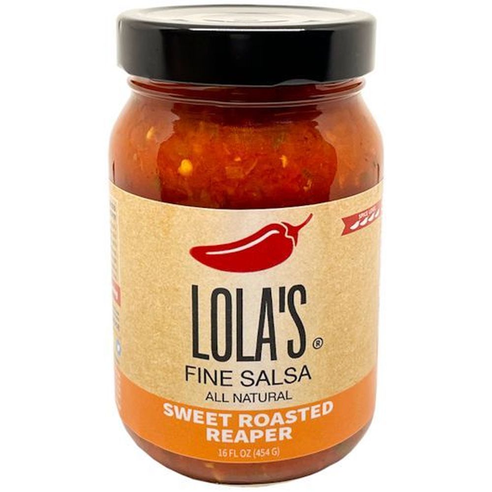 Lolas Sweet Roasted Reaper Fine Salsa, 16 Fluid Ounce -- 6 per case