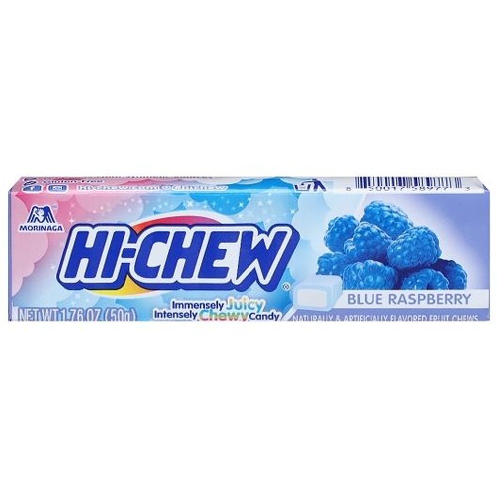 Hi-Chew Blue Raspberry Chewy Candy, 1.76 Ounce - 180 per case