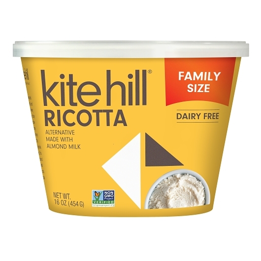 Kite Hill Dairy Free Plant Based Ricotta Cheese, 16 Ounce