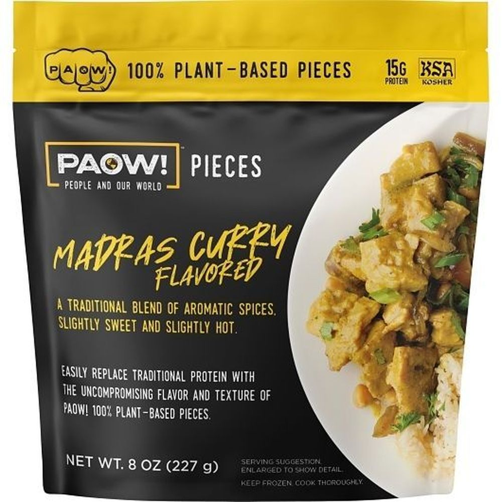 Future Foods Paow Madras Curry Flavored Plant-Based Protein Pieces, 8 ...