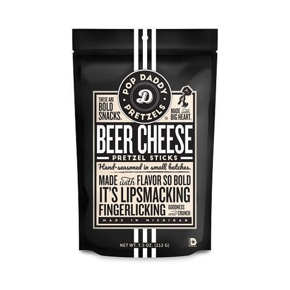 Pop Daddy Perrin Beer Cheese Pretzel Sticks, 7.5 Ounce -- 12 per case