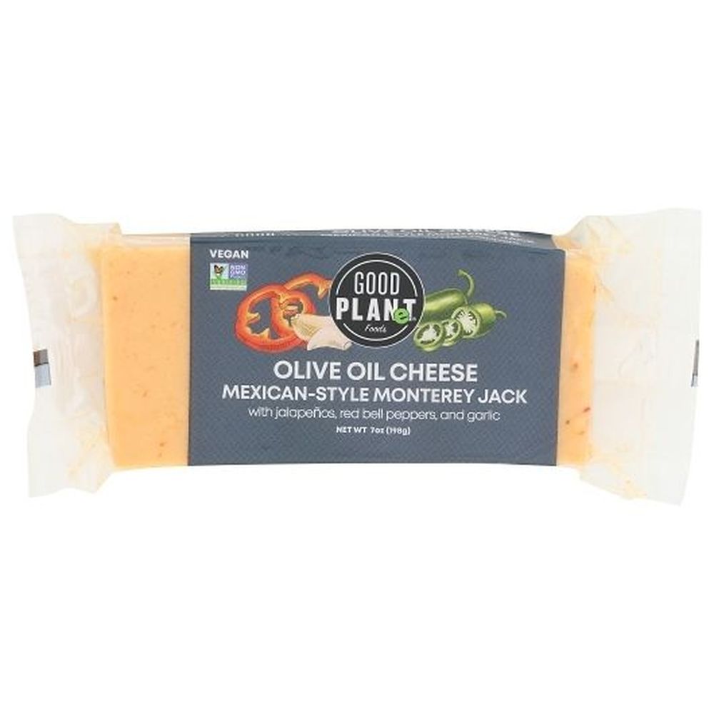 Good Planet Foods Mexican-Style Monterey Jack Olive Oil Cheese Block, 7 ...