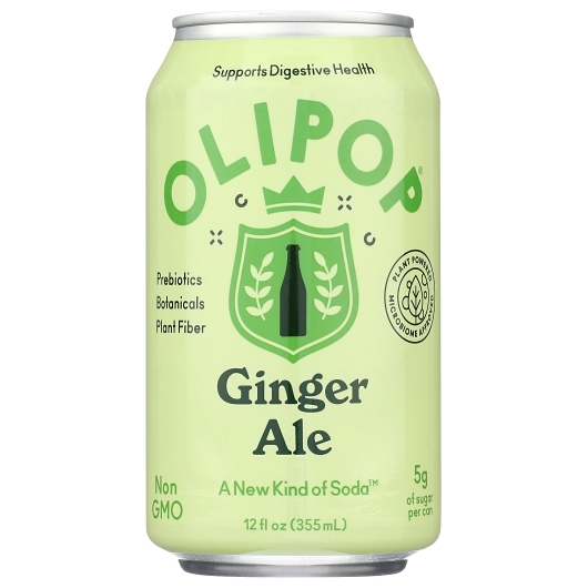 Olipop Ginger Ale Soda, 12 Fluid Ounce -- 12 per case