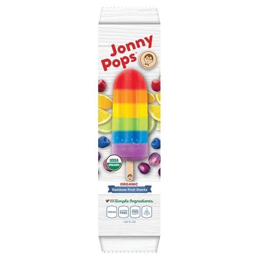 Jonnypops Rainbow Fruit Stacks Pop -- 20 per case