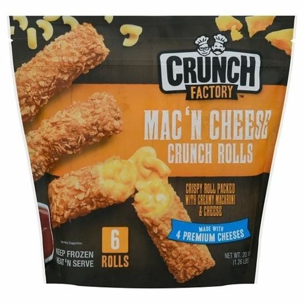 Crunch Factory Four Cheese Macaroni and Cheese Crunch Rolls, 6 count ...