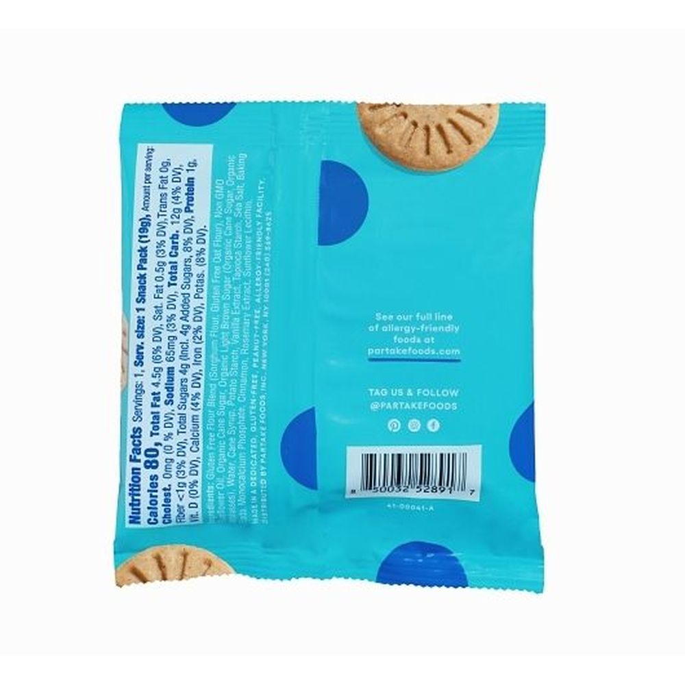 Partake Mini Graham Cracker Snack, 0.042 Pound - 100 per case