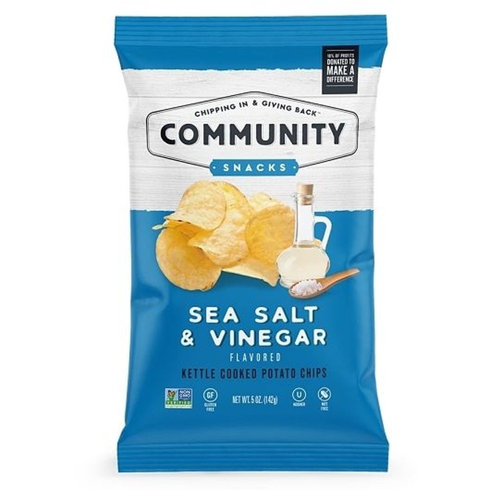 Community Snacks Sea Salt and Vinegar Cooked Potato Chips ...