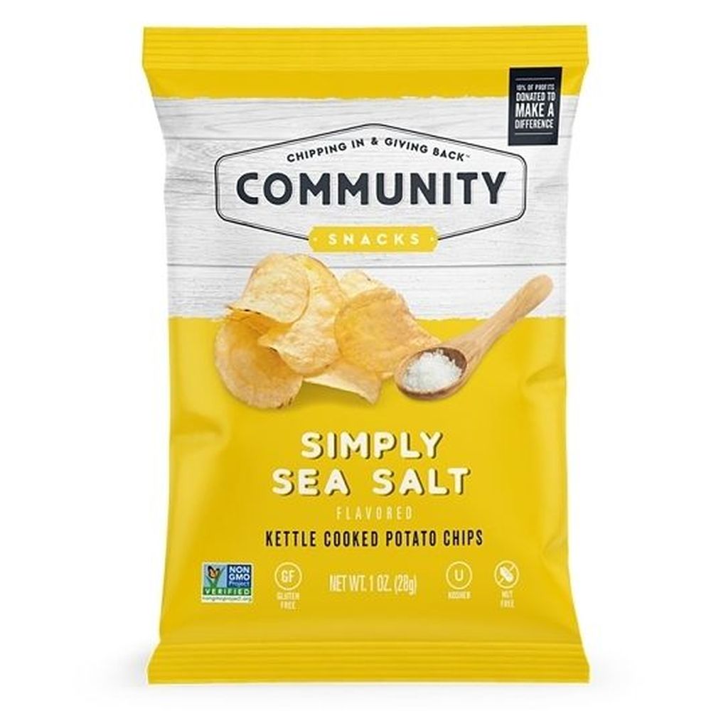 Community Snacks Simply Sea Salt Kettle Cooked Potato Chips ...