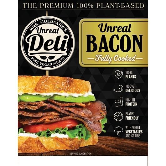 Unreal Deli Plant Based Bacon Slices | FoodServiceDirect