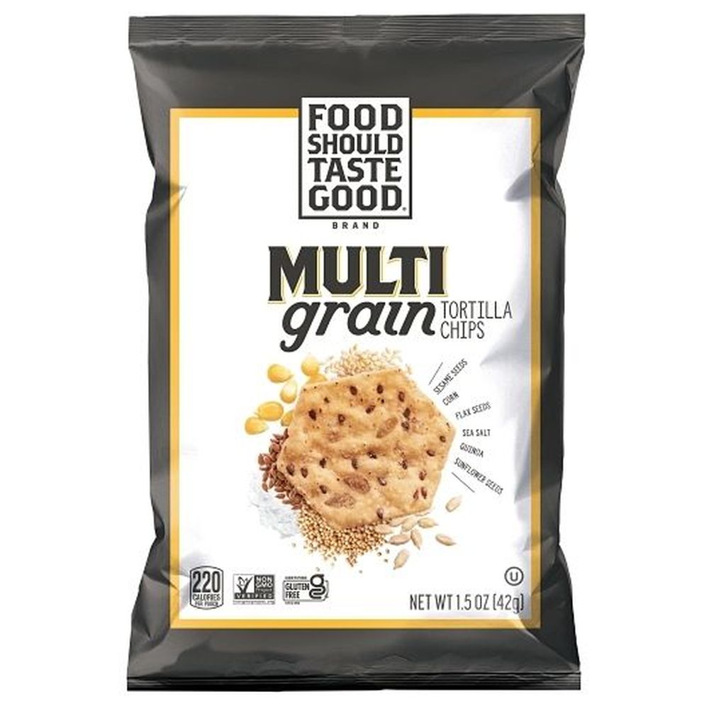 Food Should Taste Good Multigrain Tortilla Chips, 1.5 Ounce -- 24 per ...