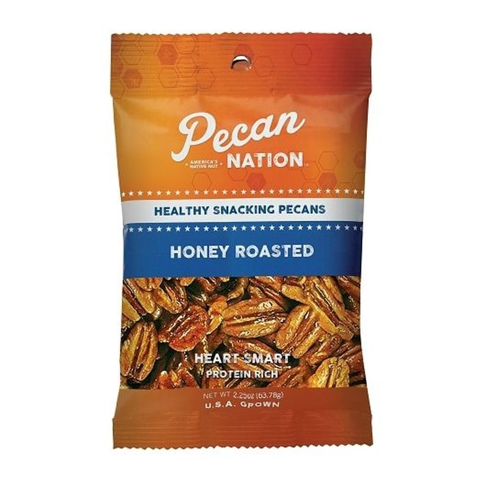 Pecan Nation Honey Roasted Pecans, 2.25 Ounce - 24 per case